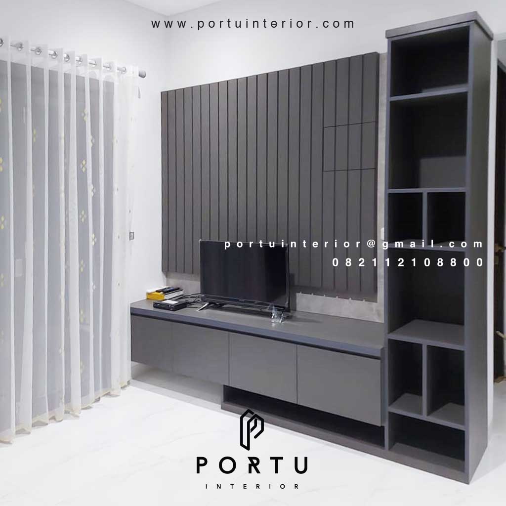 Harga Backdrop TV Minimalis Grey Perumahan Dukuh Bima Kota Legenda Harga Backdrop TV Minimalis Grey Perumahan Dukuh Bima Kota Legenda